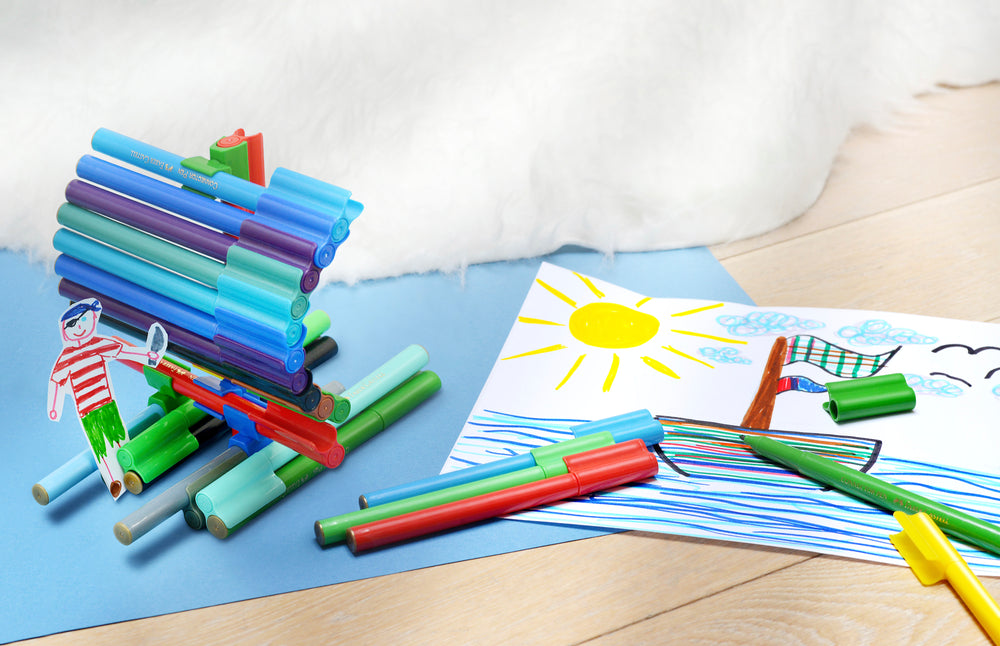 Fibre-Tip Connector Pen, 10 Colours