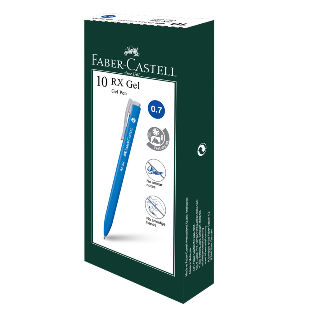 Gel Pen RX Gel Box of 10, Blue 0.7 – Faber-Castell Malaysia
